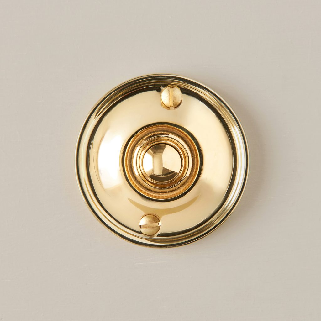 Round Bell Push - Brass