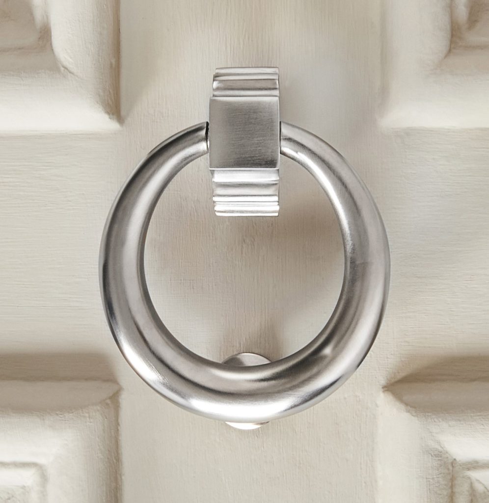 Hoop Door Knocker - Satin Nickel
