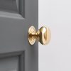 Cottage Door Knobs in Brass