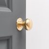 Cottage Door Knobs in Brass