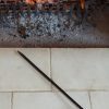 wrought iron fire poker