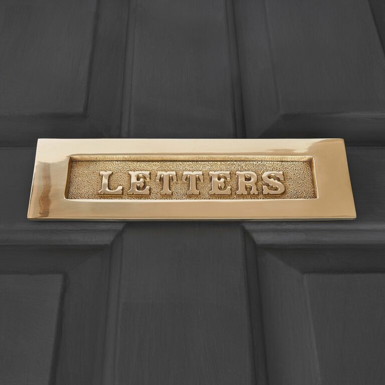 Letterplate in Solid Brass