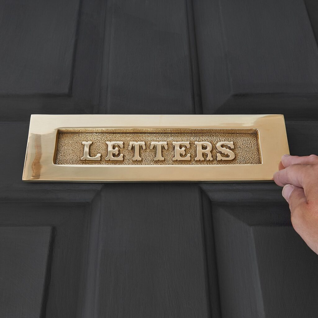 Letterplate in Solid Brass