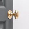 Cottage Door Knobs in Brass