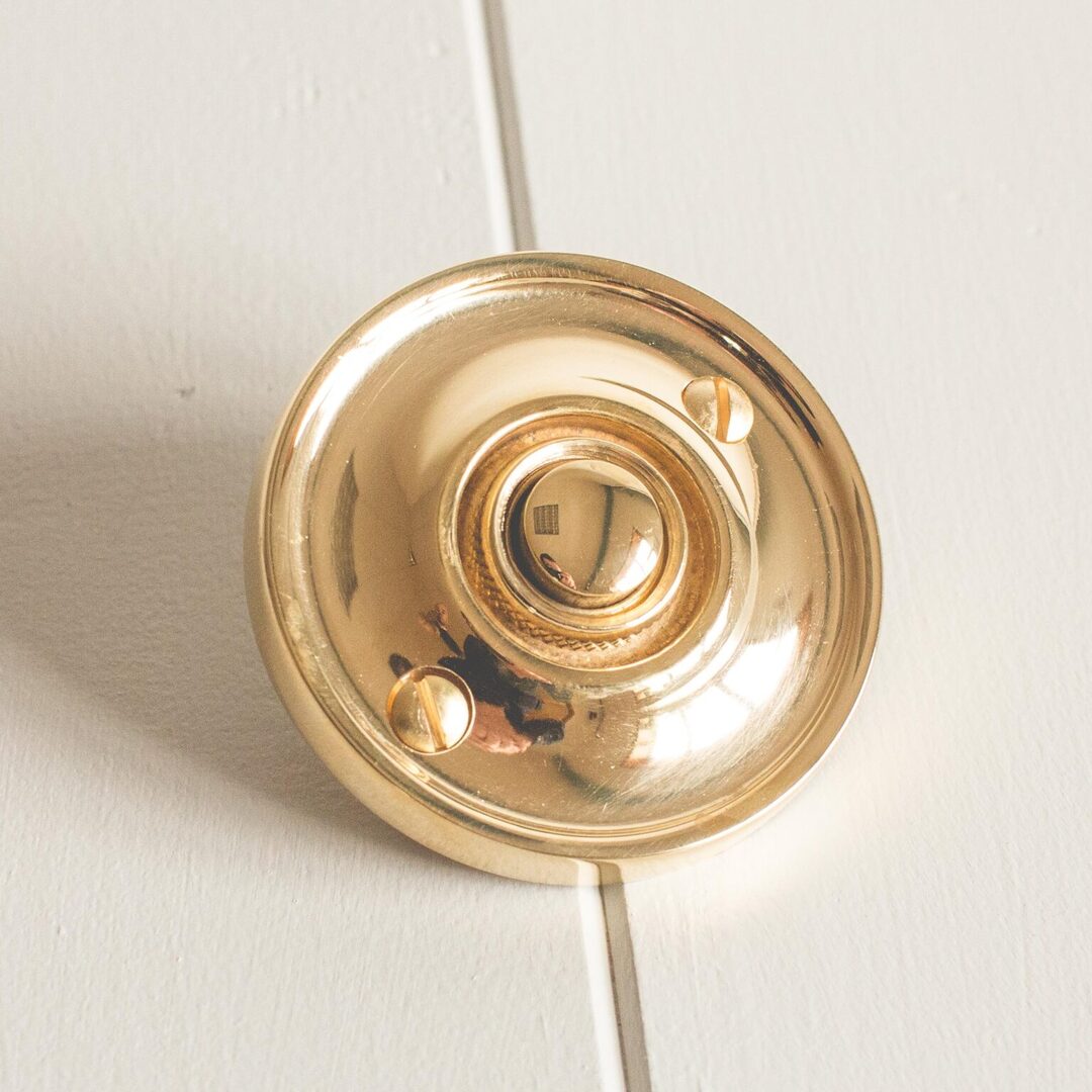 Round Bell Push - Brass