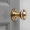 Beaded Edge Regency Door Knobs (Pair) - Brass