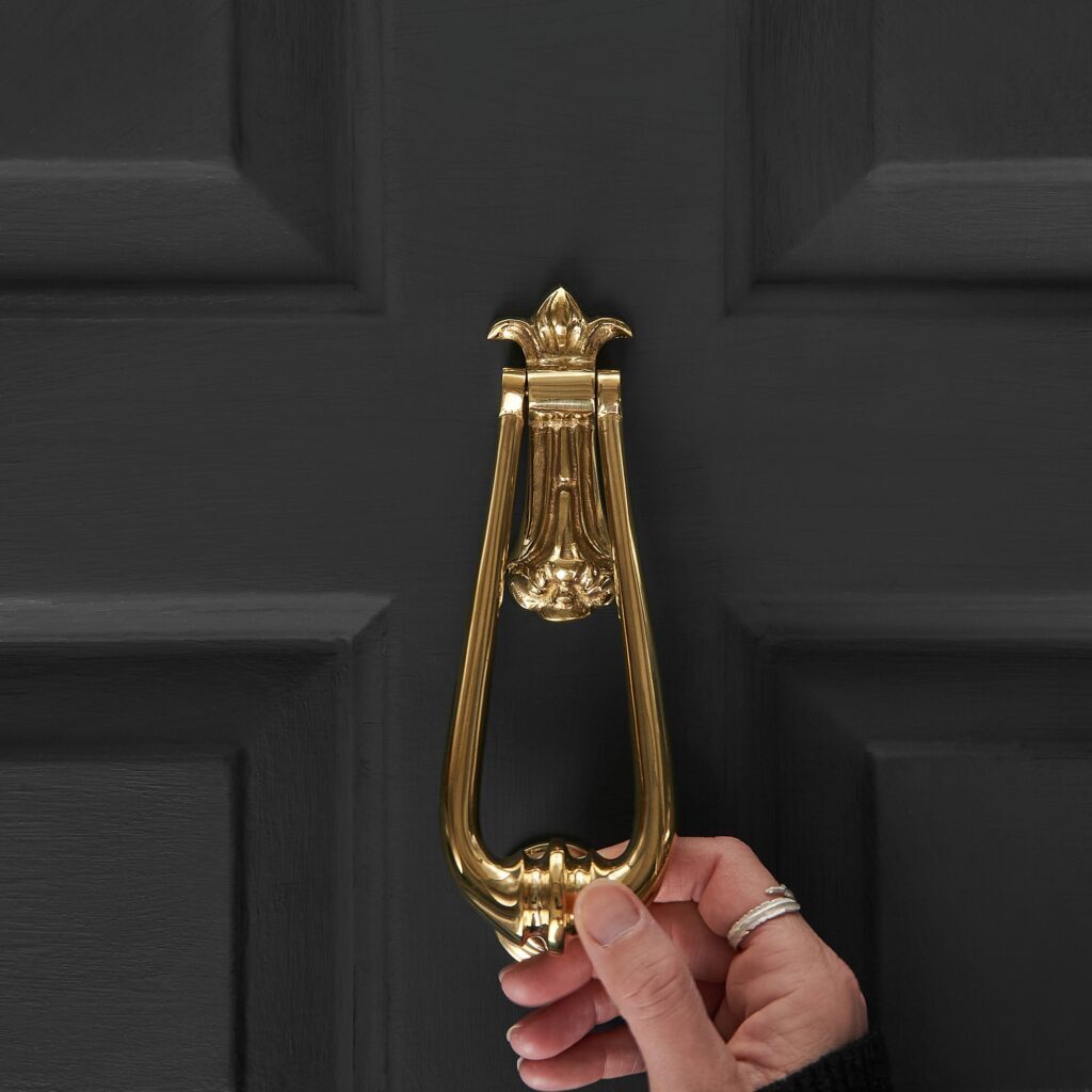 Loop Door Knocker - Polished Brass