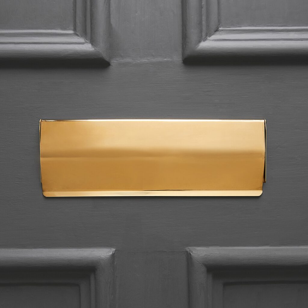 Victorian Letterplate With Clapper- Brass