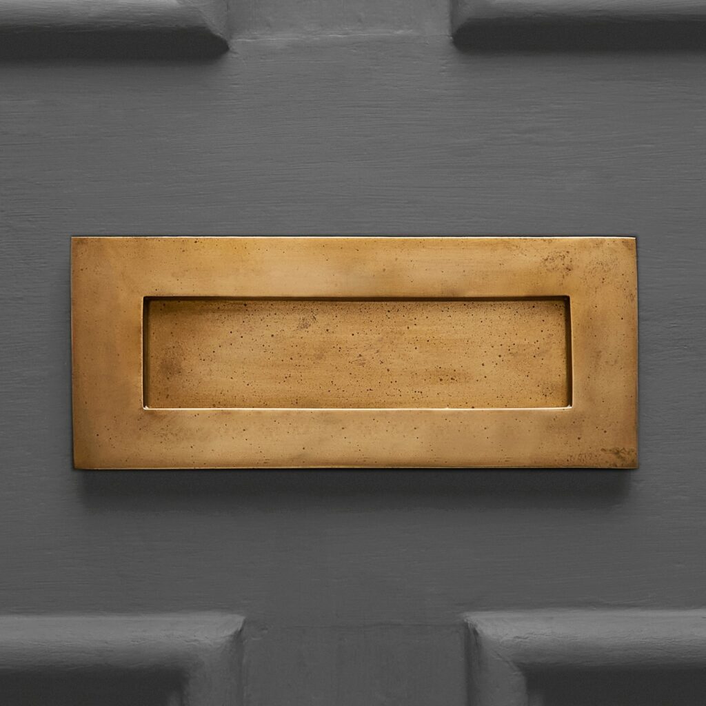 Letterplate in Solid Brass