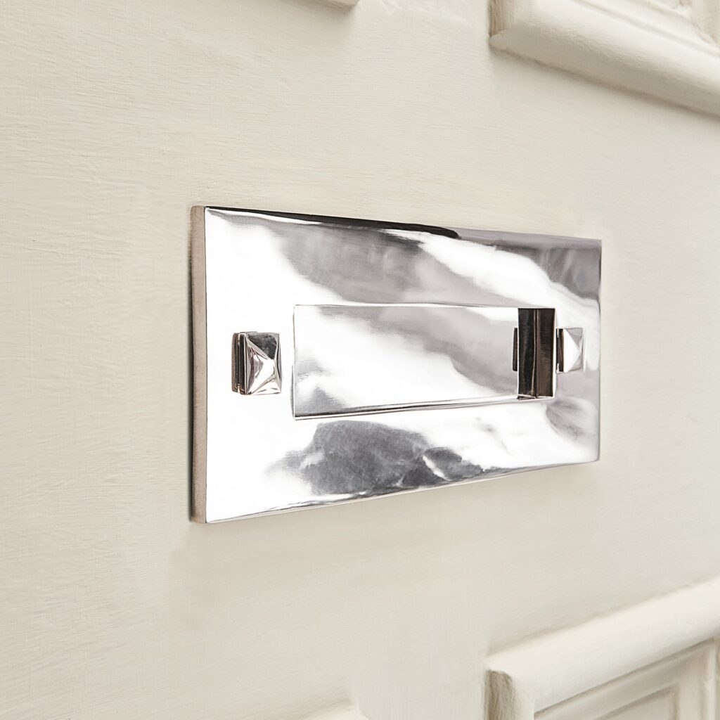 Traditional Nickel Letter Plate Without Clapper