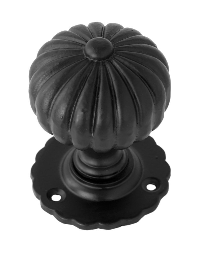 Black Flower Mortice Knob Set - Grace & Glory