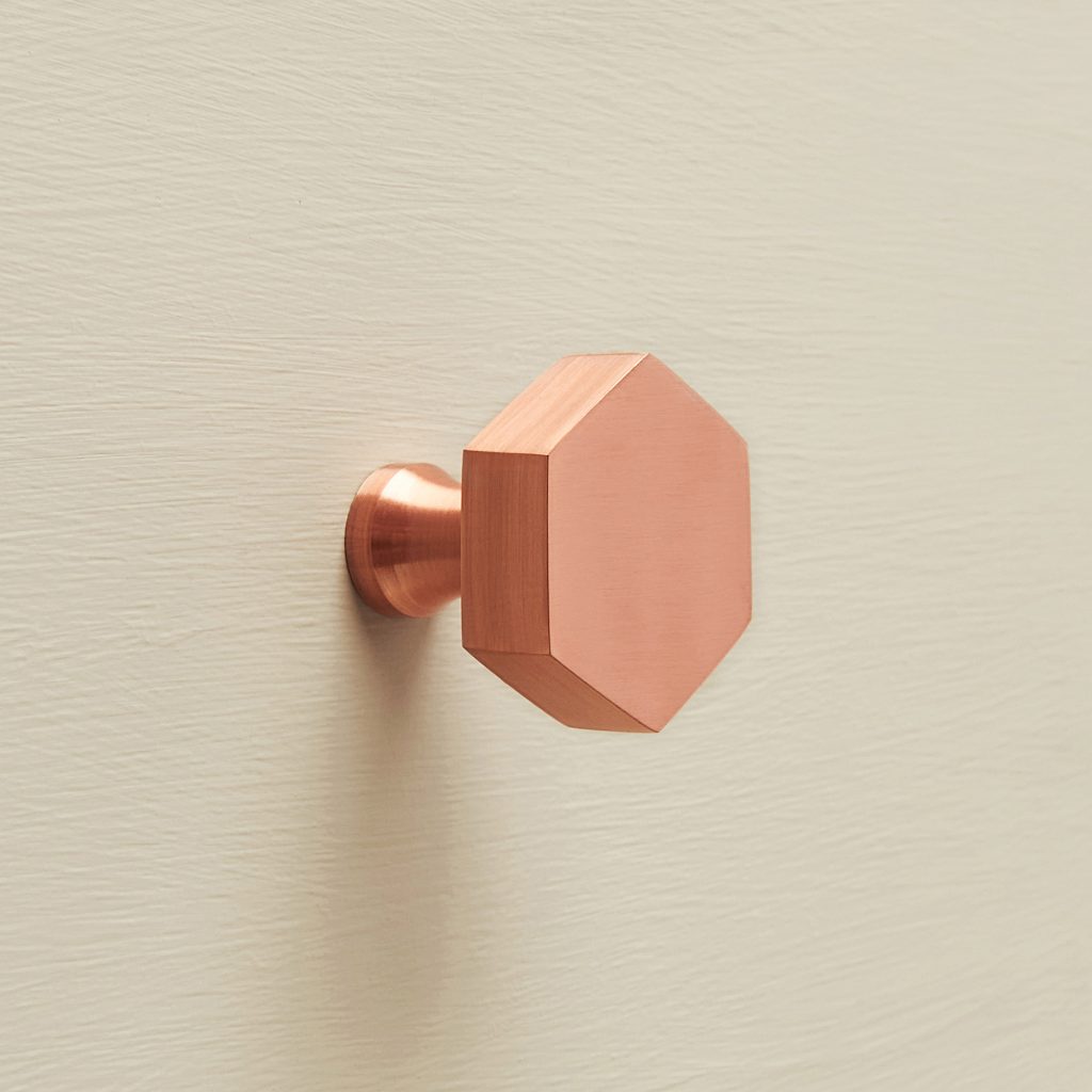 Hexagonal Cabinet Knob - Copper SALE 50% - Grace & Glory