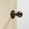 Round Door Knobs (Pair) - Antique Brass - Grace & Glory