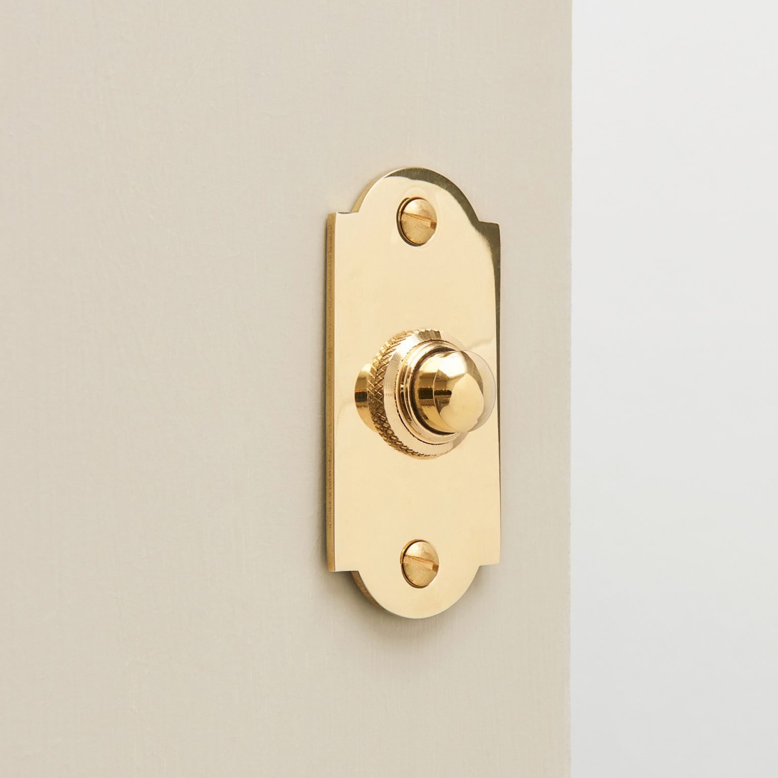 Round Bell Push - Brass