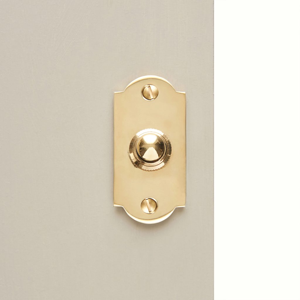 Arched Bell Push - Polished Brass - Grace & Glory