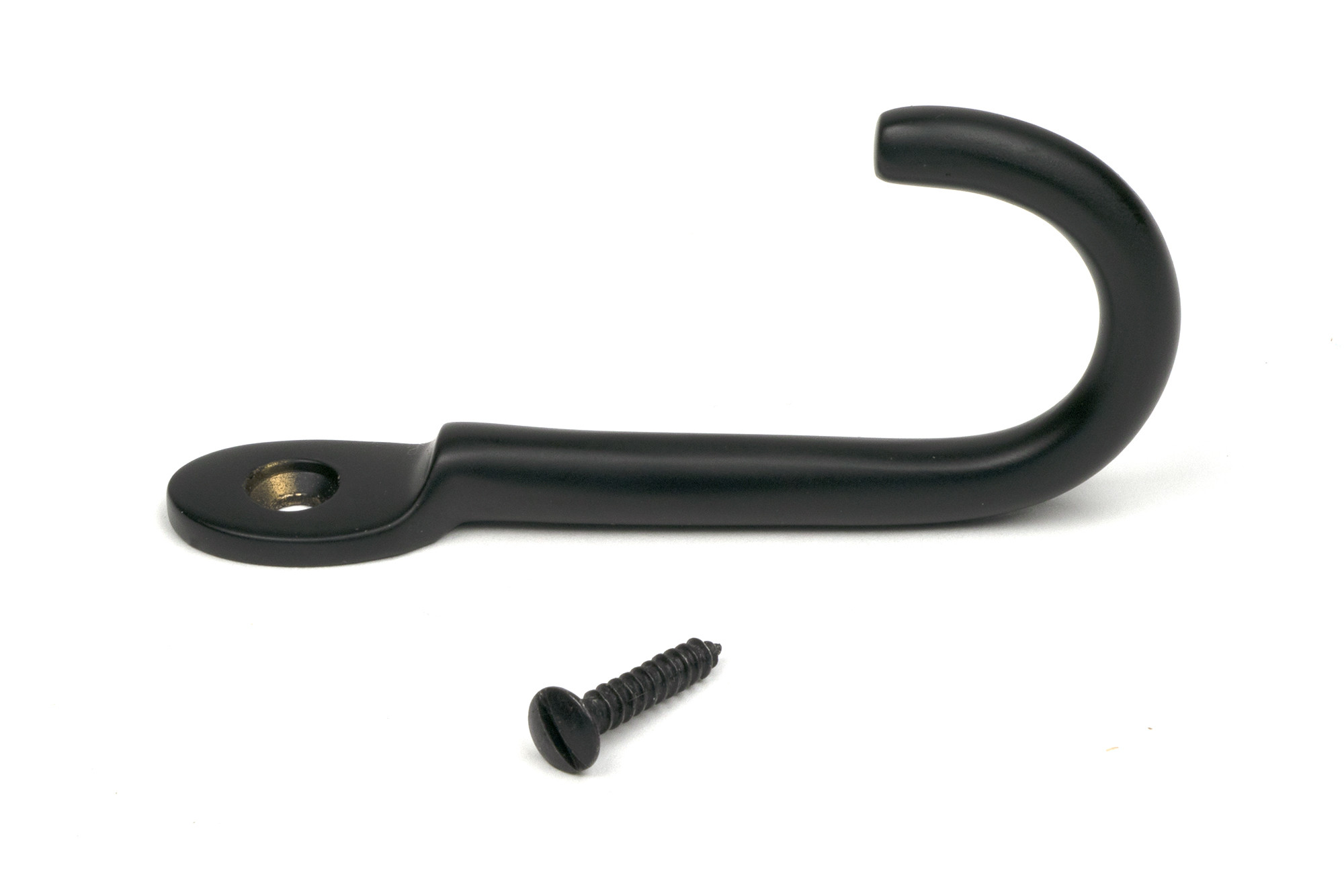 Matt Black Traditional Coat Hook - Grace & Glory