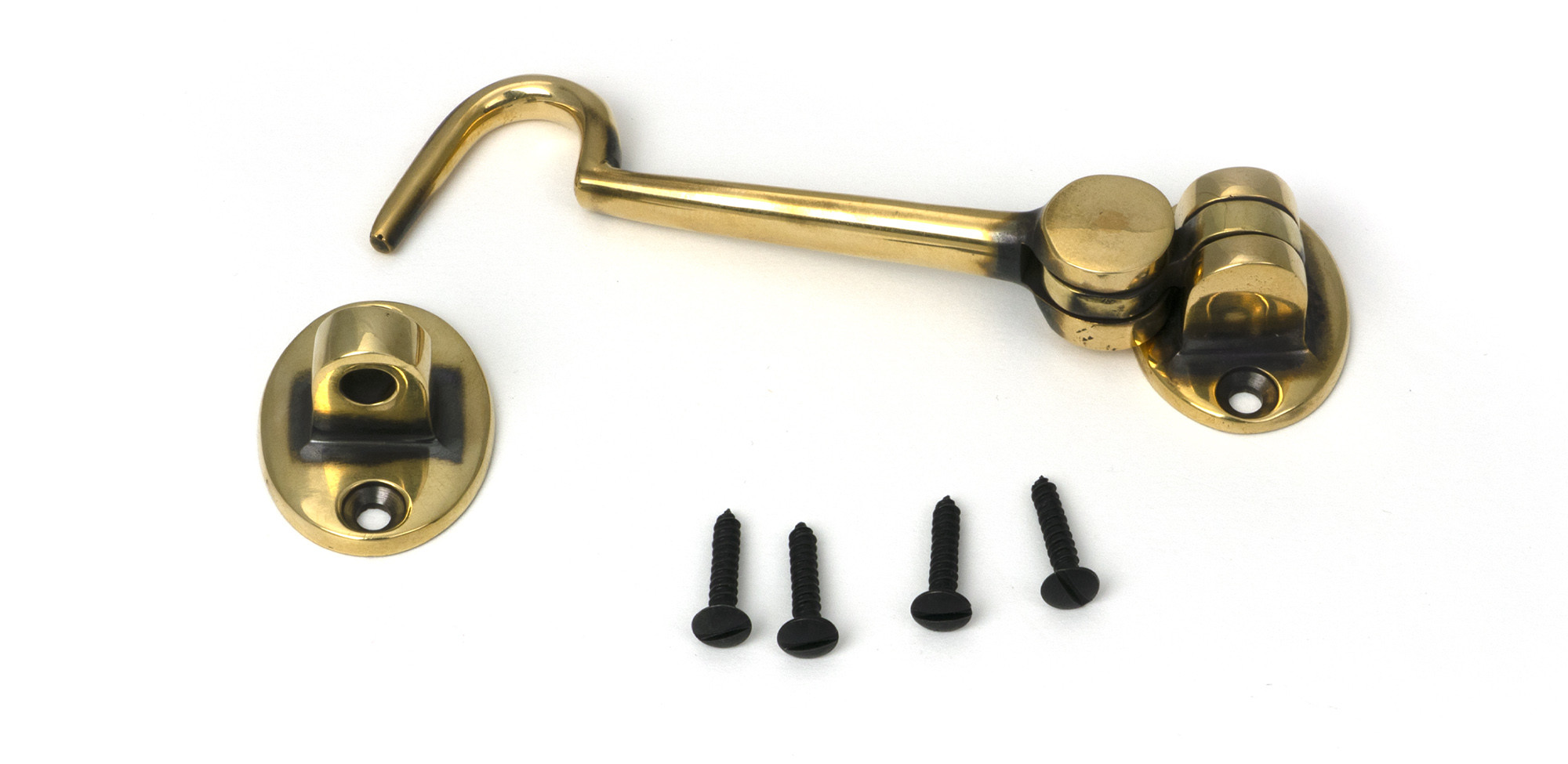 Aged Brass 4" Cabin Hook - Grace & Glory