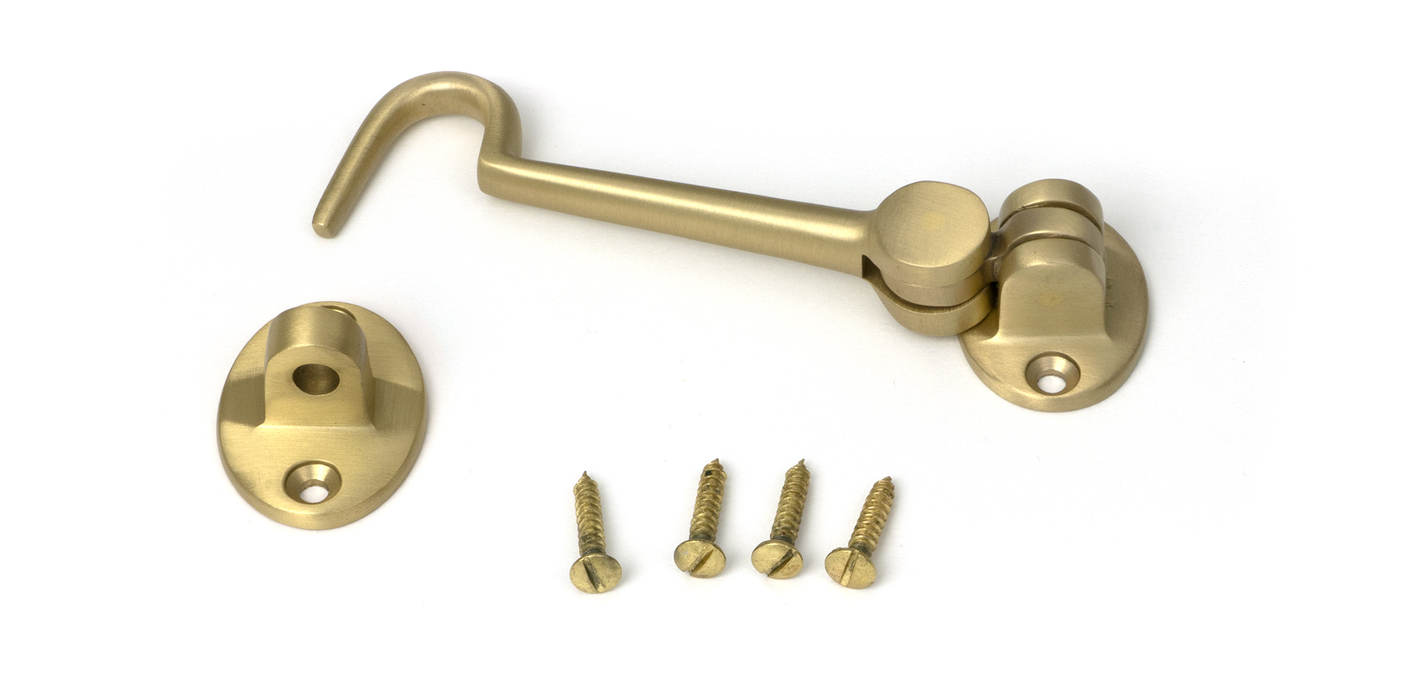 Satin Brass 4" Cabin Hook - Grace & Glory